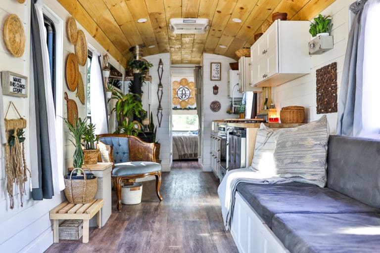 Epic Off -The-Grid School Bus Conversion - Teeny Abode - Living Big In ...