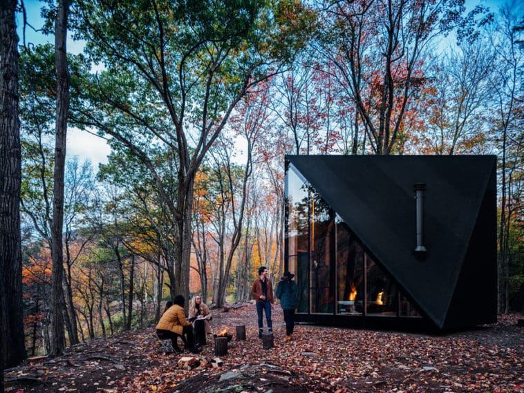 An A-Frame Modern Tiny House In The Forest - Teeny Abode - Living Big ...