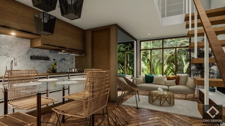 Modern Bahay Kubo Design with Native Furniture Pieces