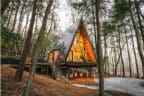 40 A-Frame House Ideas with Stunning Deck-Balconies