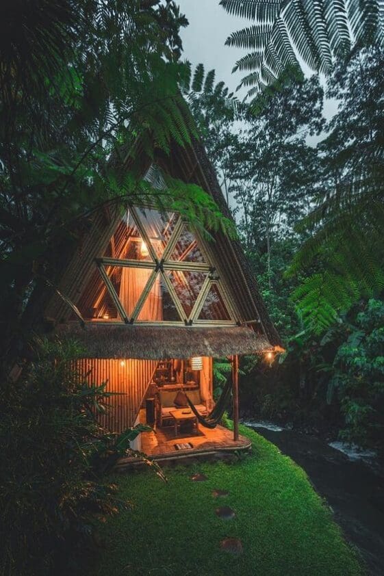 40 A-Frame House Ideas with Stunning Deck-Balconies
